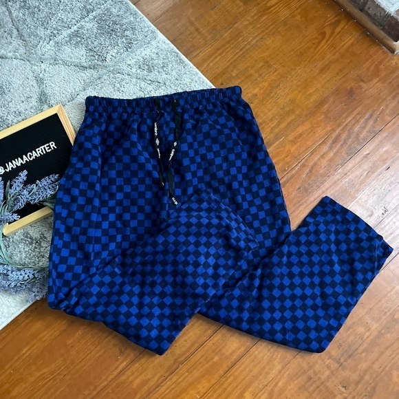 Umbro | Pants | Umbro Blue Plaid Pajama Bottoms | Poshmark